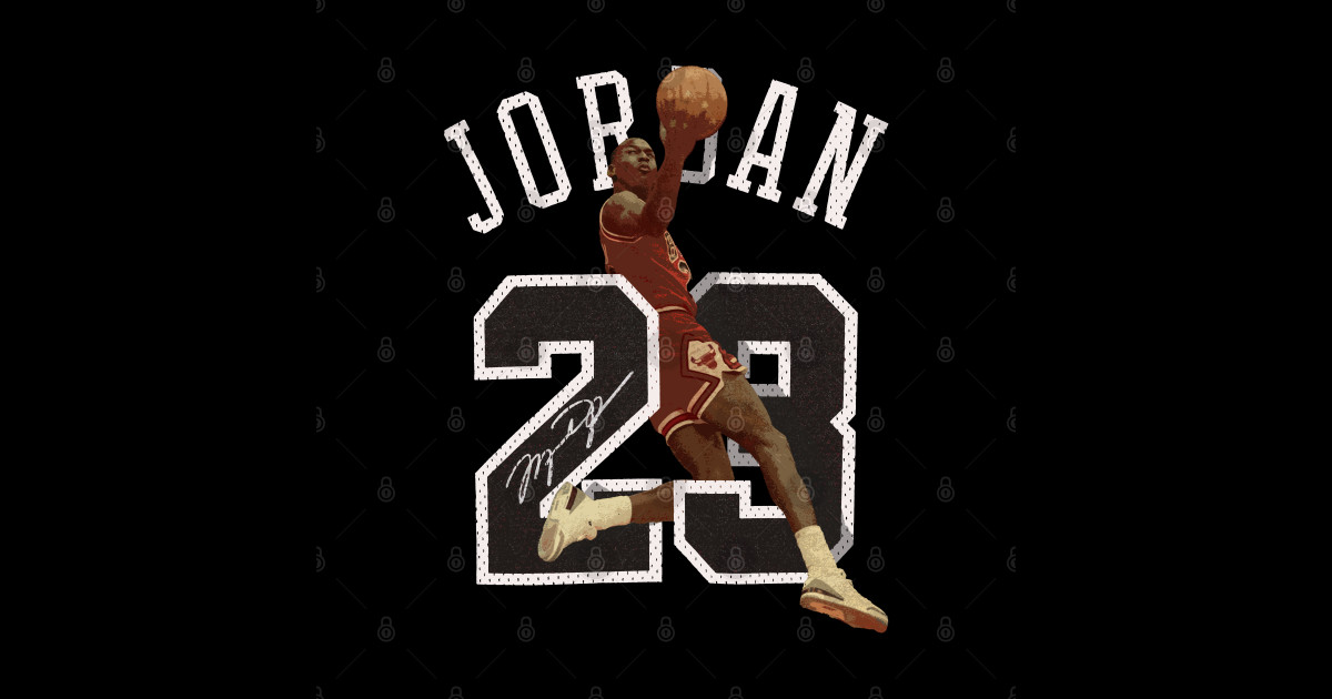 MJ23 Bulls Jersey 23 - Basketball - Posters and Art Prints | TeePublic