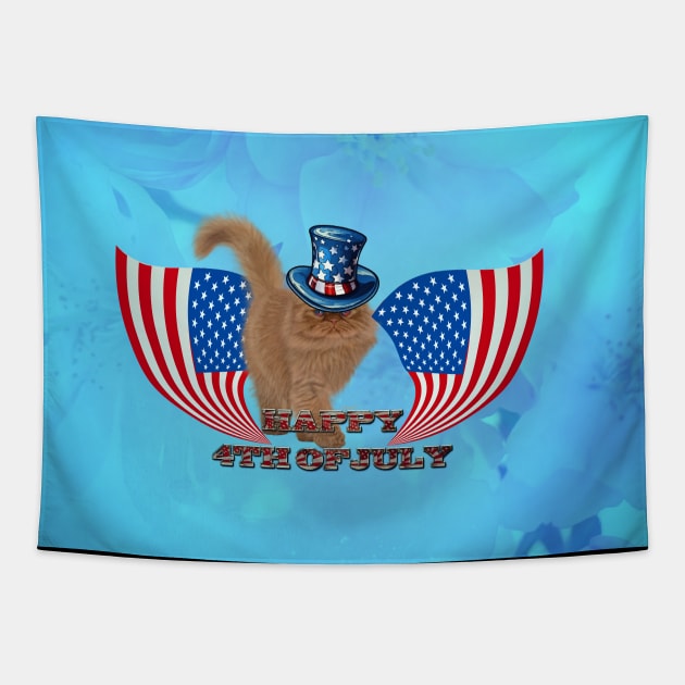 Happy 4th of July with cute cat - Happy 4th Of July With Cute Cat ...