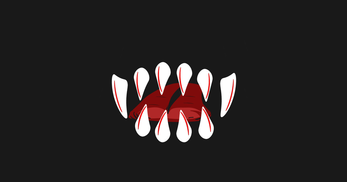 Creepy Teeth Horror Halloween Fun - Creepy Teeth - T-Shirt | TeePublic
