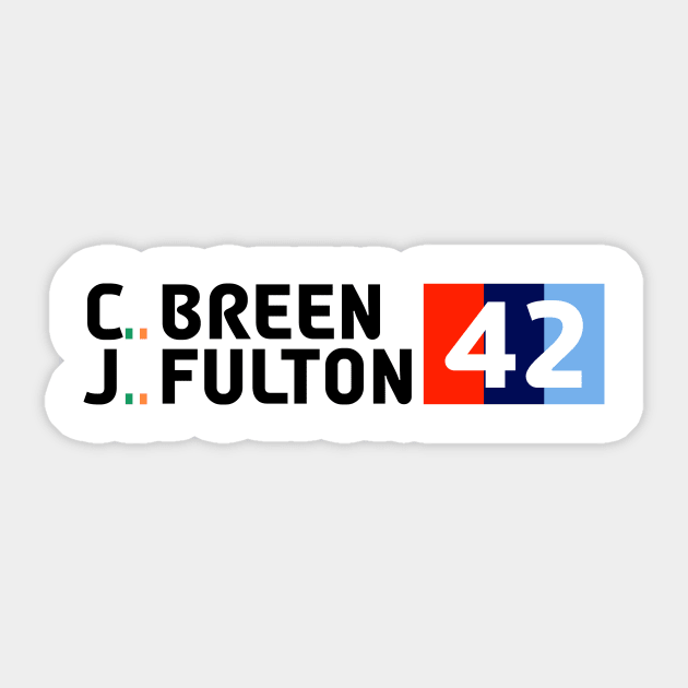 Craig Breen/James Fulton - Craig Breen - Sticker | TeePublic