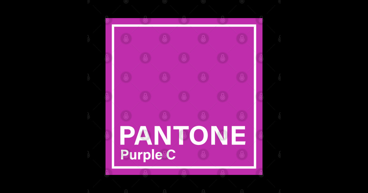 PANTONE Purple C - Pantone Purple C - Sticker | TeePublic