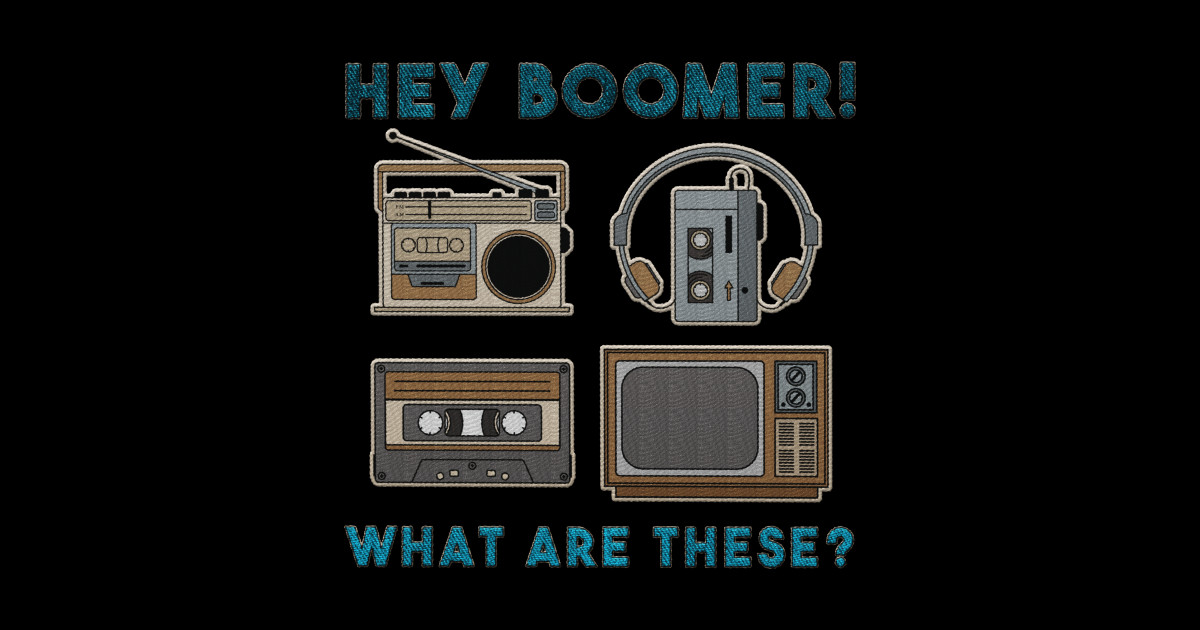 hey boomer! what are these? retro tape recorder vintage television ...