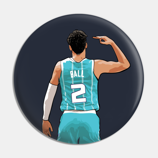 LaMelo Ball Vector Standing - Lamelo Ball - Pin | TeePublic
