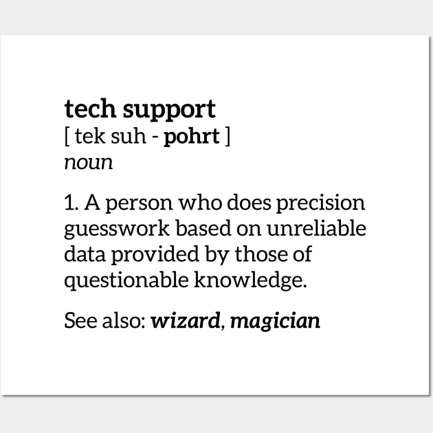 Tech Support Definition Shirt, Funny Cute Computer Nerd Gift - Tech ...