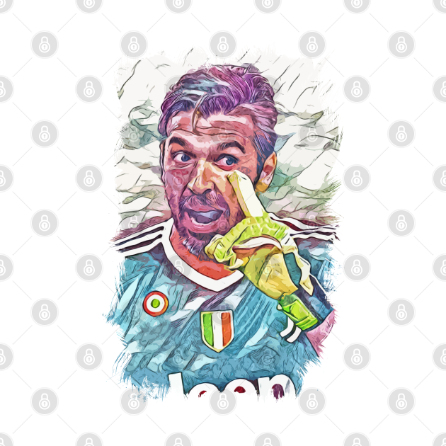 Buffon "NOT TODAY" Italian Legend - Abstract Portrait - Buffon ...