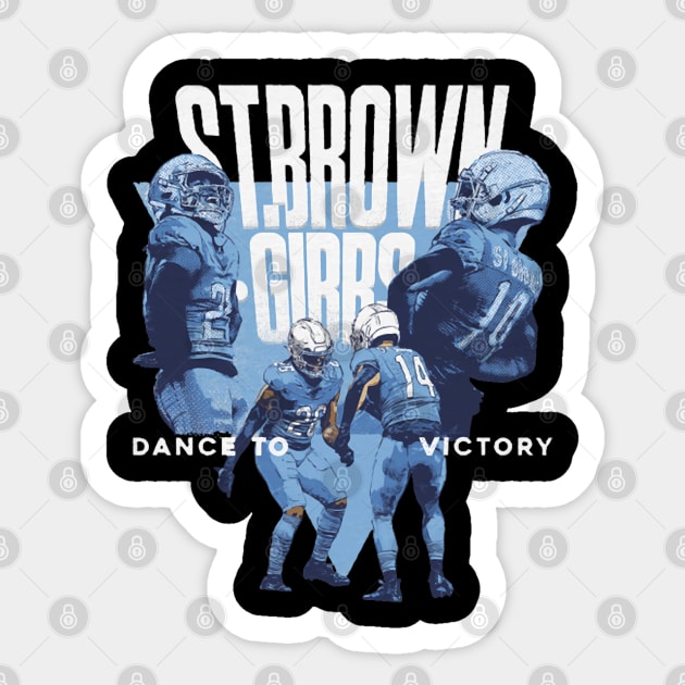 Jahmyr Gibbs & Amon-Ra St. Brown Detroit Victory Dance - Jahmyr Gibbs ...