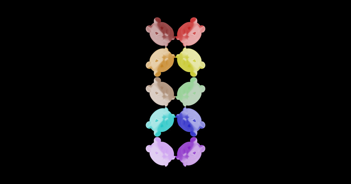 Rainbow mice - Rainbow Mice - Sticker | TeePublic