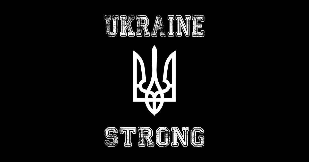 Ukraine Strong Distressed Graffiti Flag - Ukraine Strong - Sticker ...