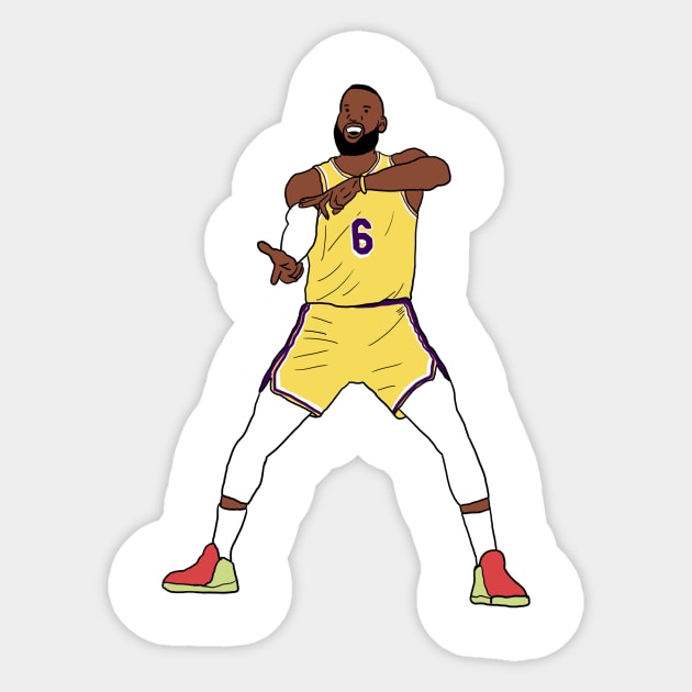 lebron james - Lebron James - Sticker | TeePublic