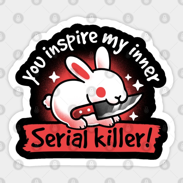Serial killer bunny - Killer Bunny - Sticker | TeePublic