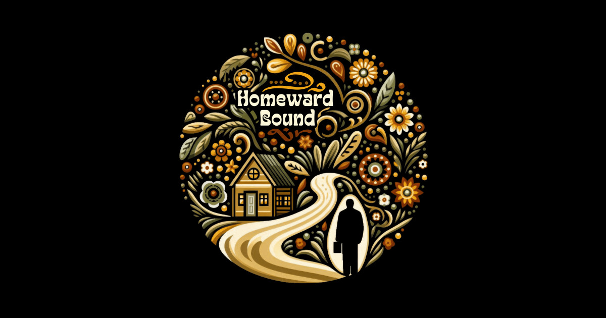 Homeward Bound, folk music 70s, retro 70s - Folk Music 70s - Sticker ...