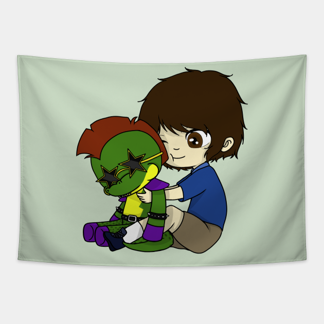 FNAF security breach (gregory and monty plush) - Chibi - Tapestry ...