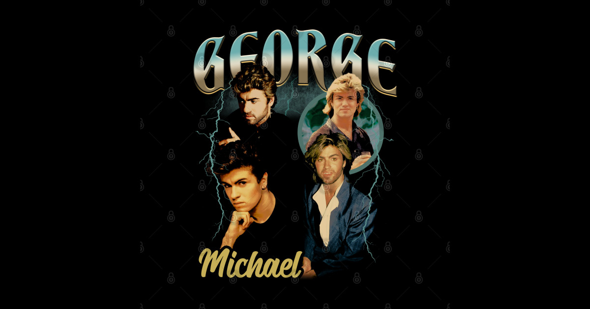 George Michael // Vintage Bootleg Design - George Michael - Sticker ...