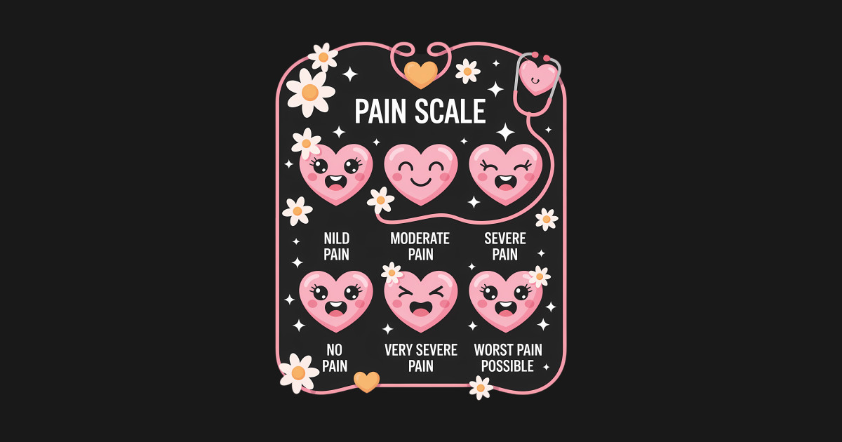 Pain Scale Heart Pain Assessment Trauma Nurse Valentine - Pain Scale ...