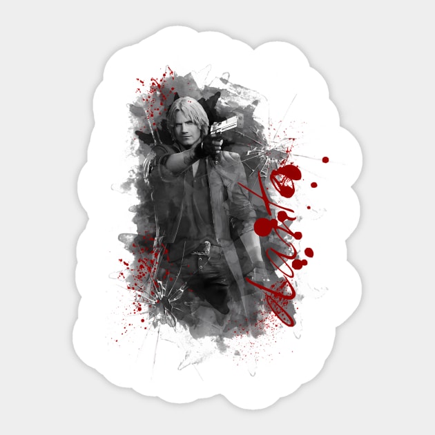 devil may cry cast - Devil May Cry Cast - Sticker | TeePublic