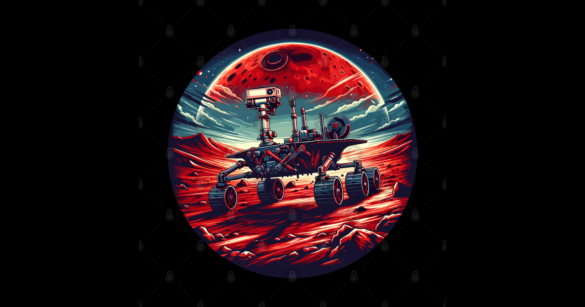 Red Planet Explorer - Perseverance Rover on Mars - Mars Rover - Posters ...