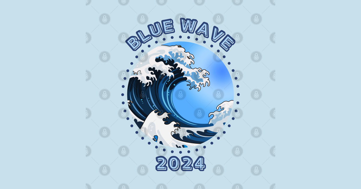 Blue Wave 2024 - Blue Wave - T-Shirt | TeePublic