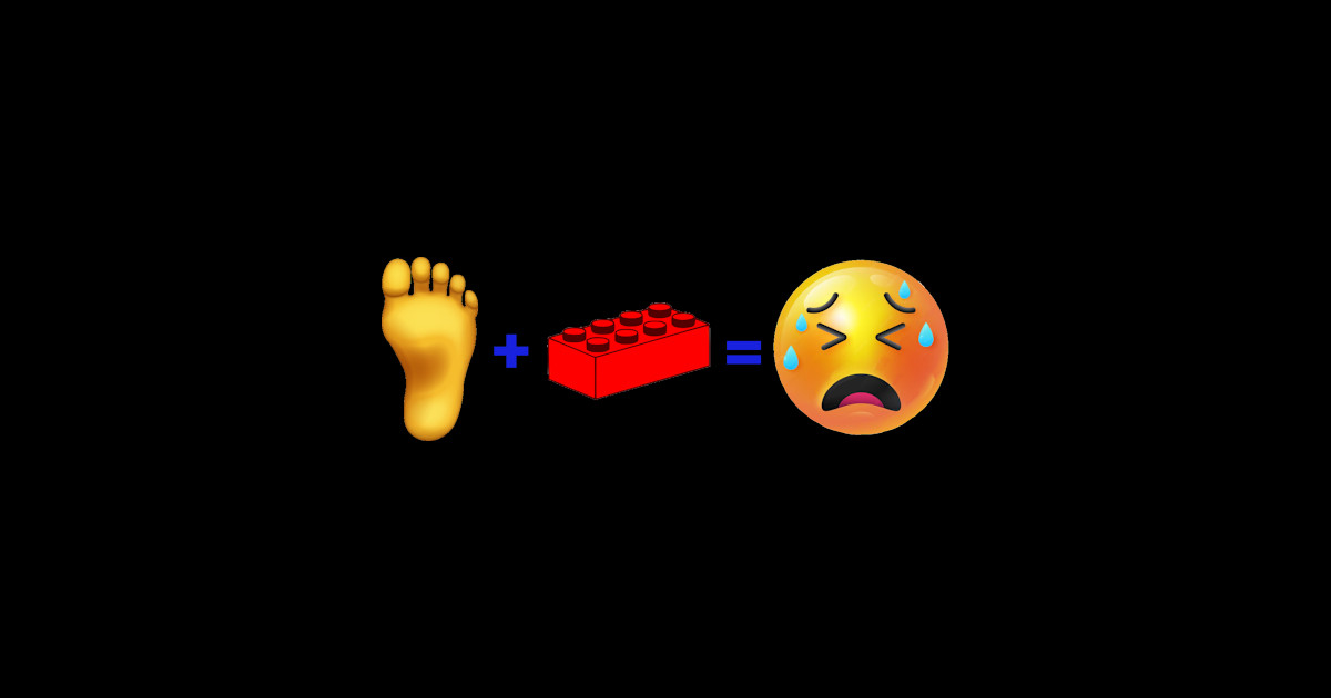 Lego Pain Emoji - Lego - Sticker | TeePublic
