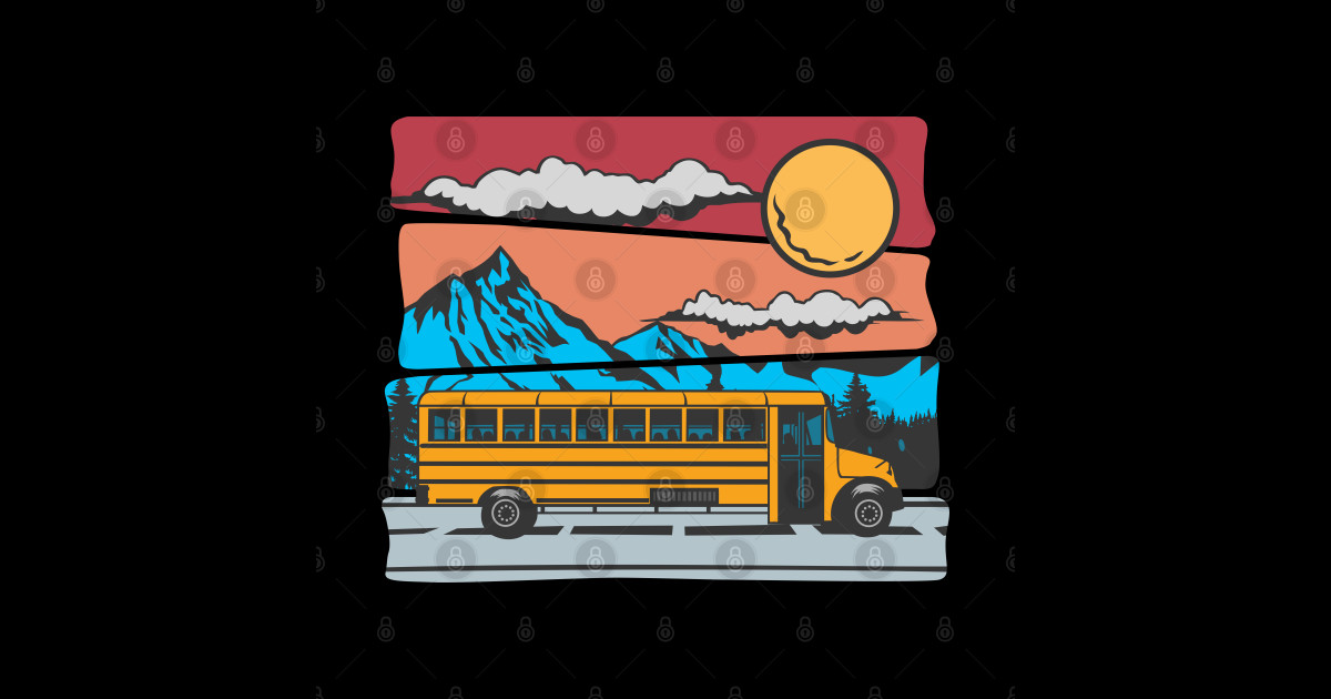 School Bus Adventures - School Bus Driver - Sticker | TeePublic