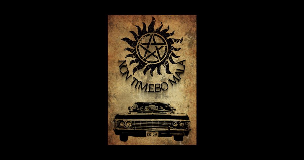 Supernatural Impala - Supernatural - Sticker | TeePublic