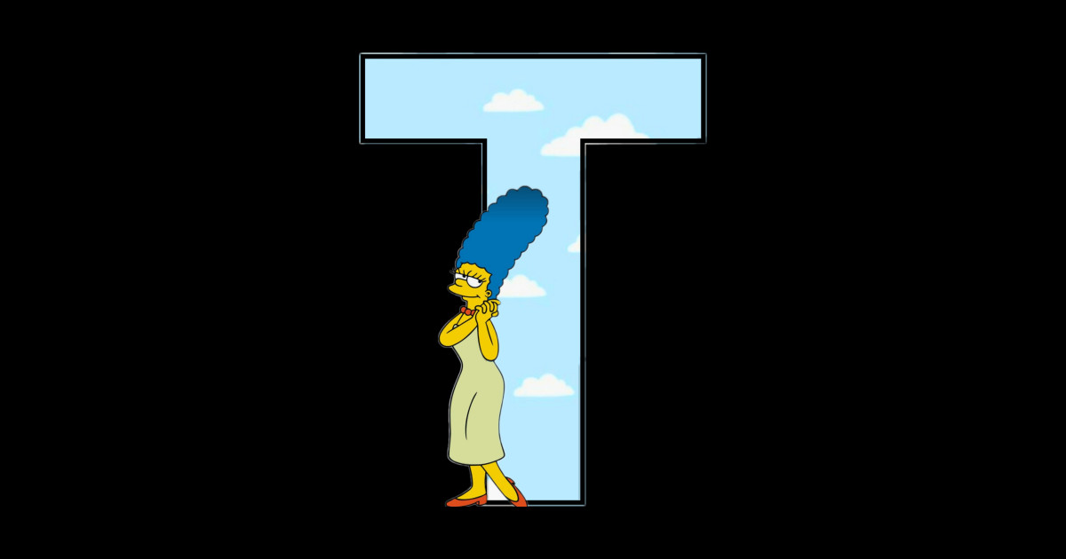 Simpsons letter - Simpsons - Sticker | TeePublic