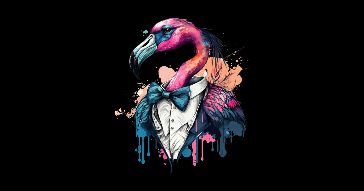 Flamingo Finesse - Flamingo Lovers - Sticker | TeePublic