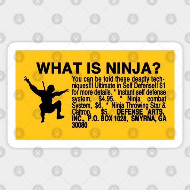 What Is Ninja Comic Book Ad - Ninja - Sticker | TeePublic
