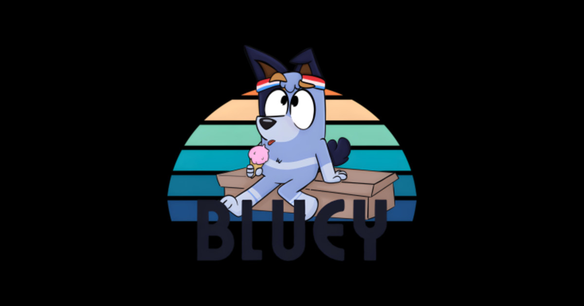 Bluey Ice Cream - Bluey Ice Cream - Posters and Art Prints | TeePublic