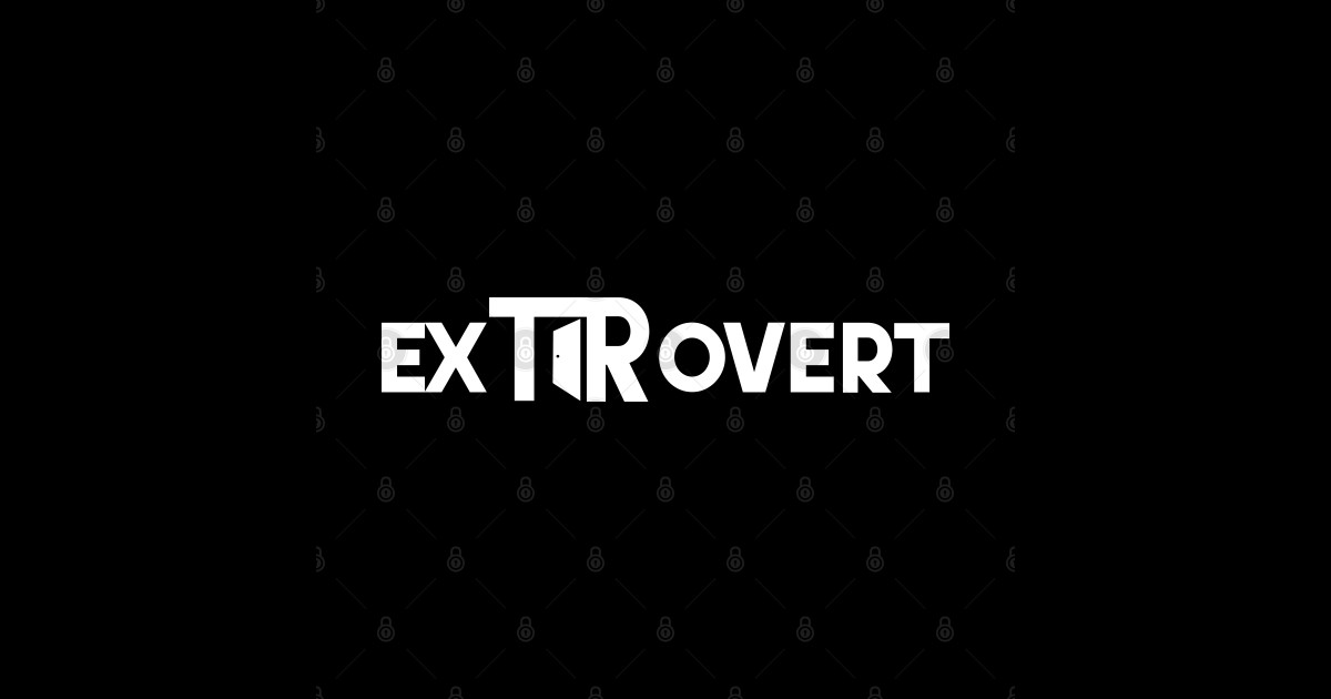 Extrovert minimal design for minimalist extrovert - Extrovert - Posters ...