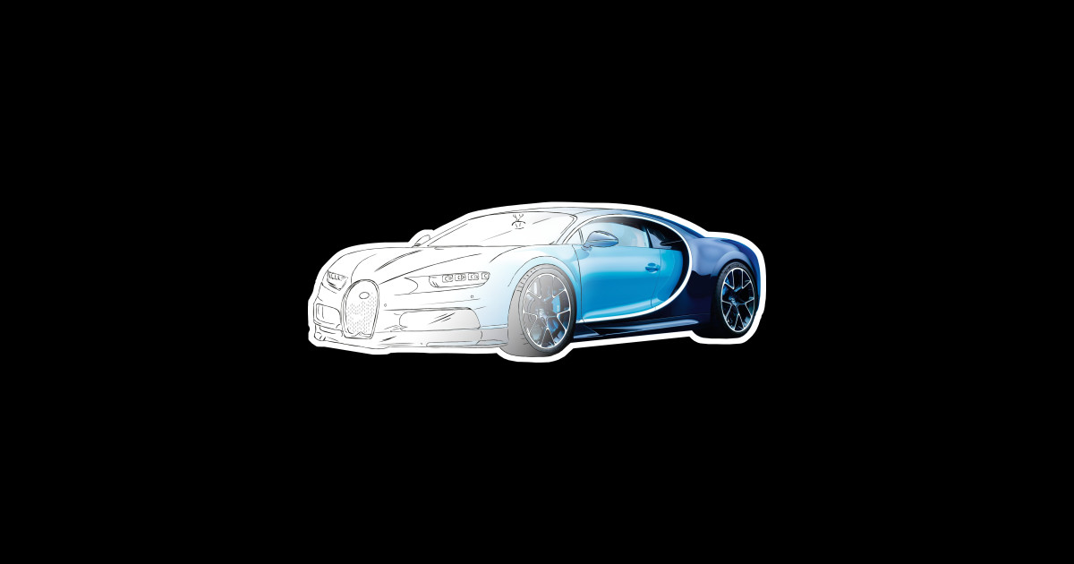 Fast And The Furious Blue Bugatti Veyron - Car Bumper - Sticker | TeePublic