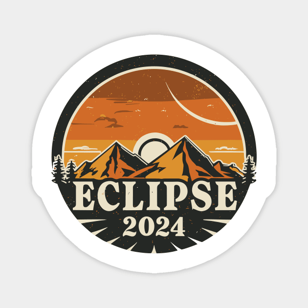 Total Solar Eclipse 2024 - Total Solar Eclipse 2024 - Magnet | TeePublic