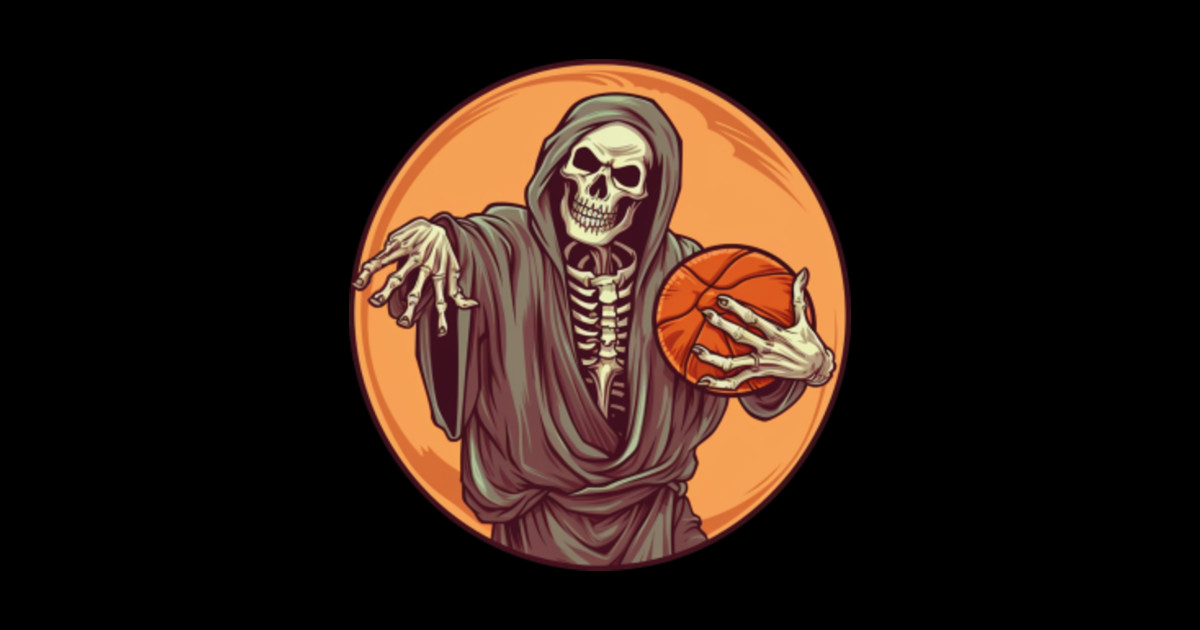 Grim Reaper Basketball Player - Grim Reaper - T-Shirt | TeePublic