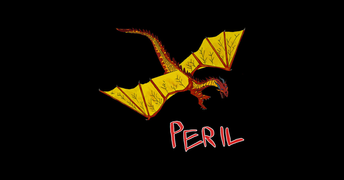 Peril Dragon Red - Dragon - Sticker | TeePublic