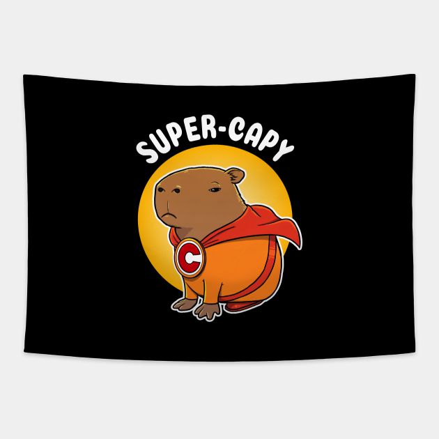 Super-Capy Capybara Superhero Costume - Capybara - Tapestry | TeePublic
