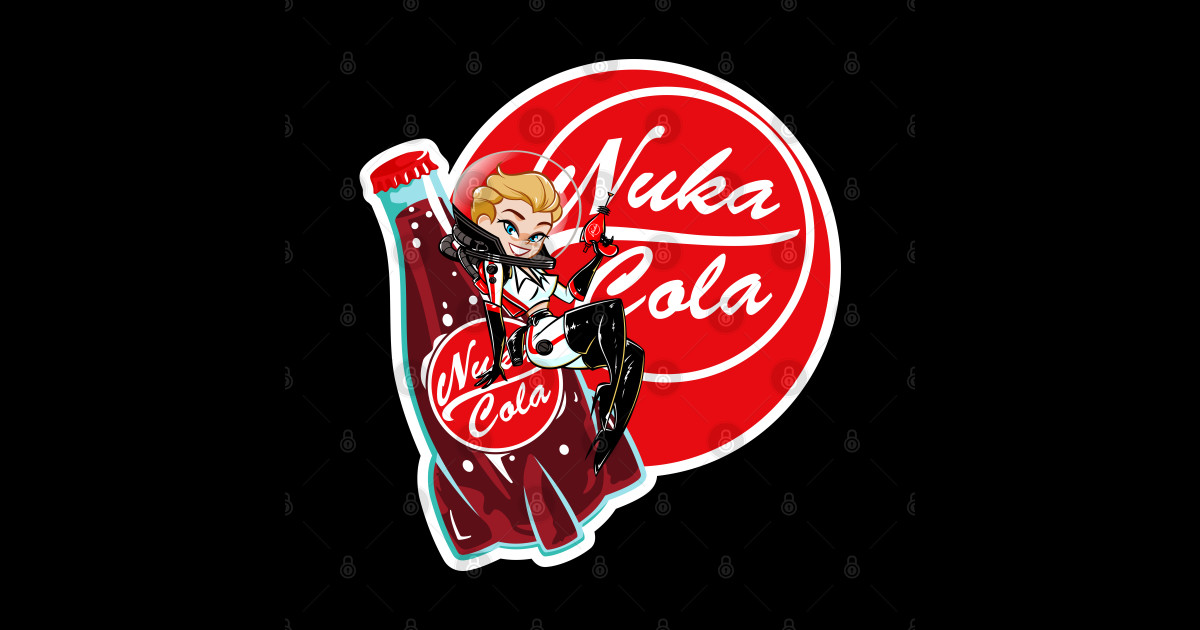 Nuka Cola Poster Girl Nuka Cola Girl Sticker Teepublic