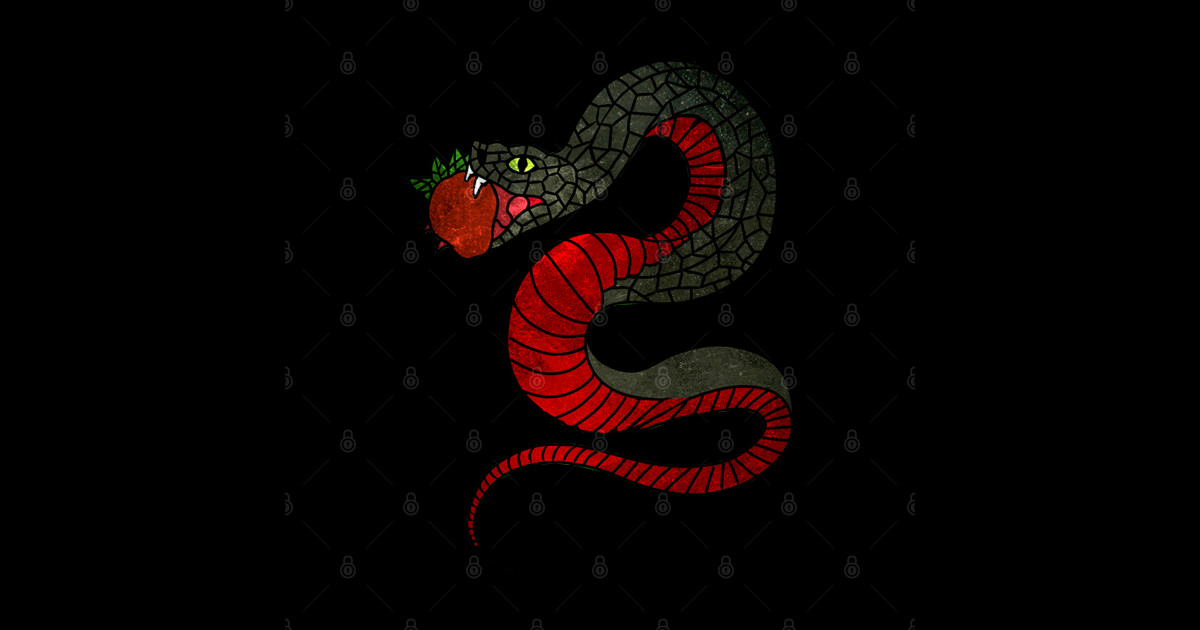 Glass Series - Strawberry Snake - Snake - Sticker | TeePublic