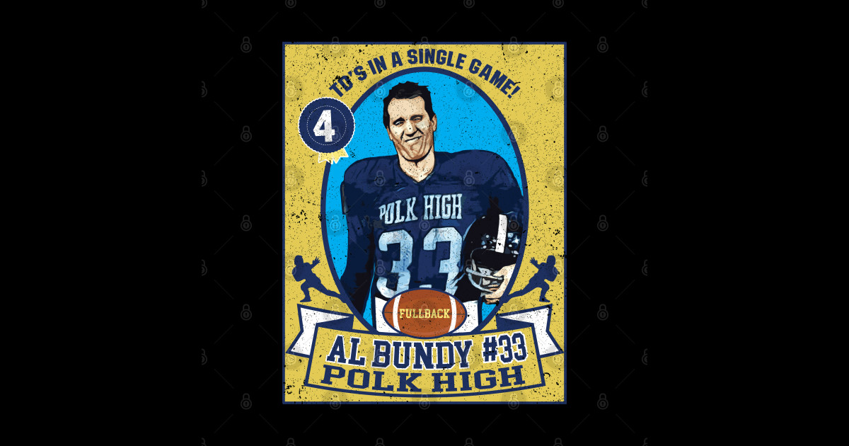 Al Bundy Football Trading Card - Al Bundy Football - Sticker | TeePublic