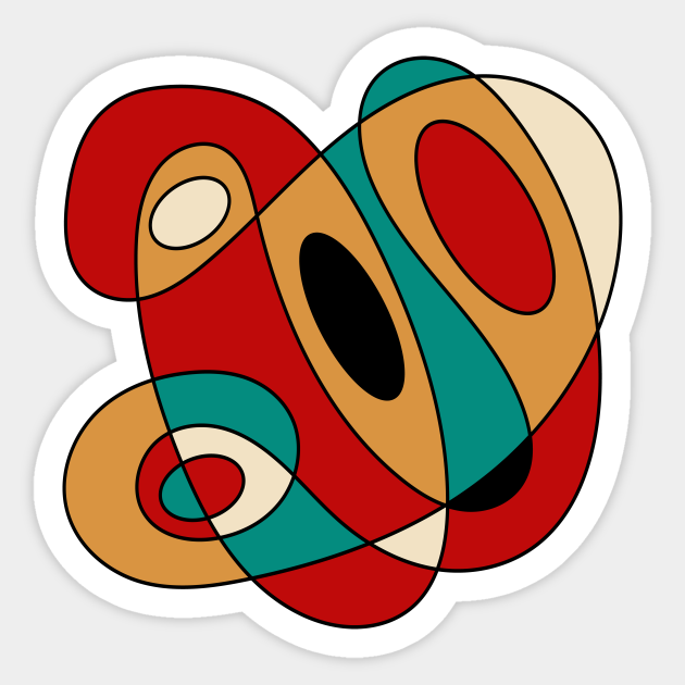 Surreal Amoeba #8 (Miro Inspired) - Miro - Sticker | TeePublic