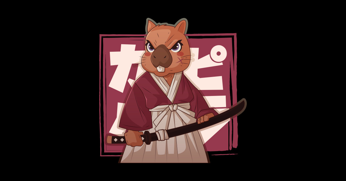 Capybara Samurai - Capybara Lover - Posters and Art Prints | TeePublic