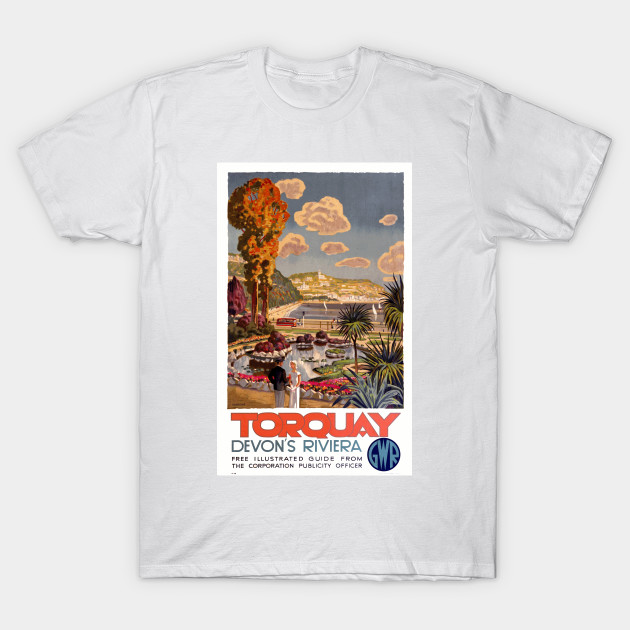 Torquay, Devon's Riviera - Vintage Travel Poster Design - Travel - T ...