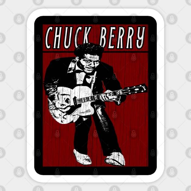 Retro Vintage Chucky Berry - Chuck Berry - Sticker | TeePublic