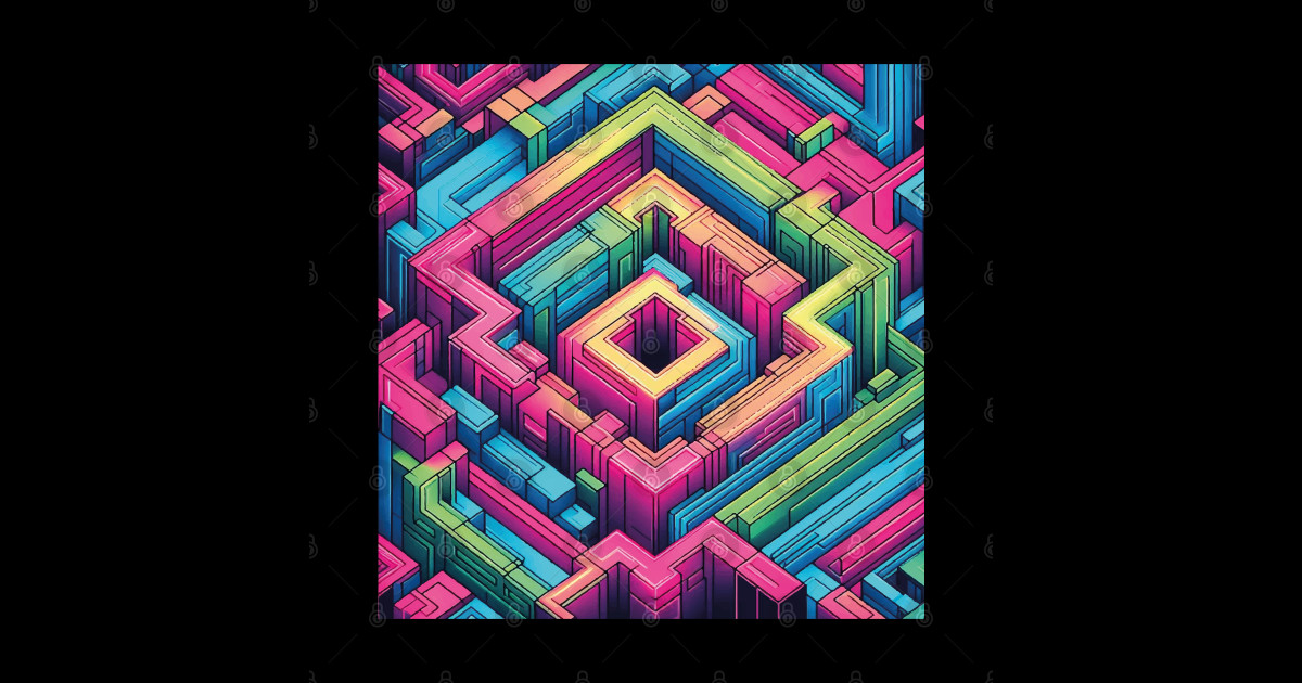 Abstract Geometric Pattern - Abstract Geometric Digital Art Design ...