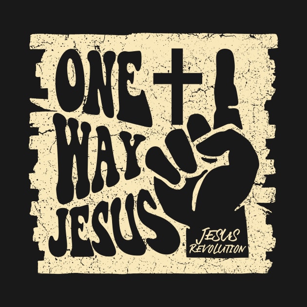 One Way Jesus Vintage - One Way Jesus - T-Shirt | TeePublic