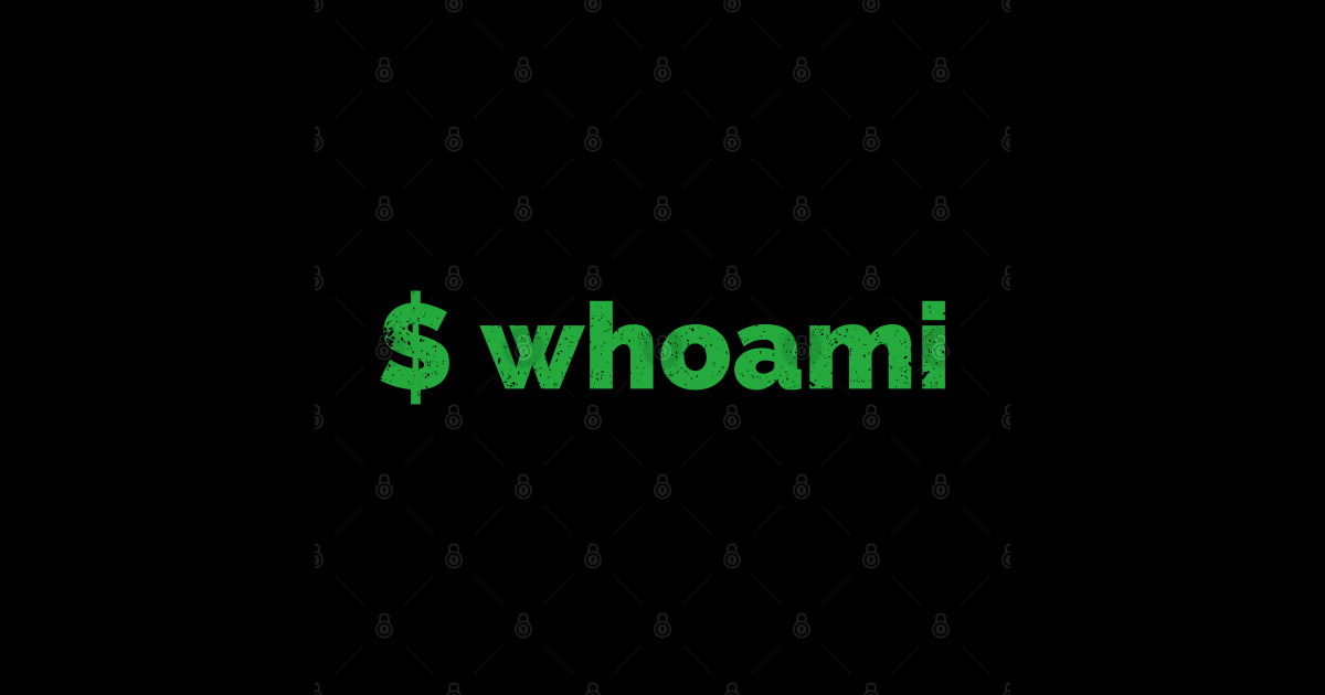Linux Hacker 'whoami' Command - Linux Command Line - Sticker | TeePublic