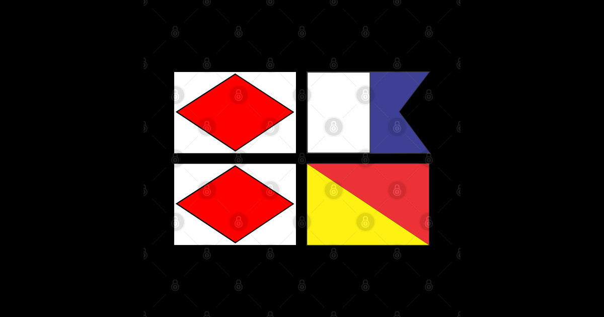 FAFO Signal Flags - Fafo - Sticker | TeePublic