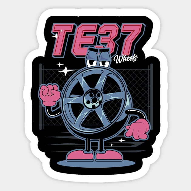 TE37 Wheels - Wheel - Sticker | TeePublic