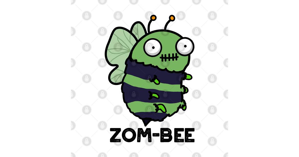 Zom-bee Cute Halloween Zombie Bee Pun - Halloween For Women - T-Shirt ...