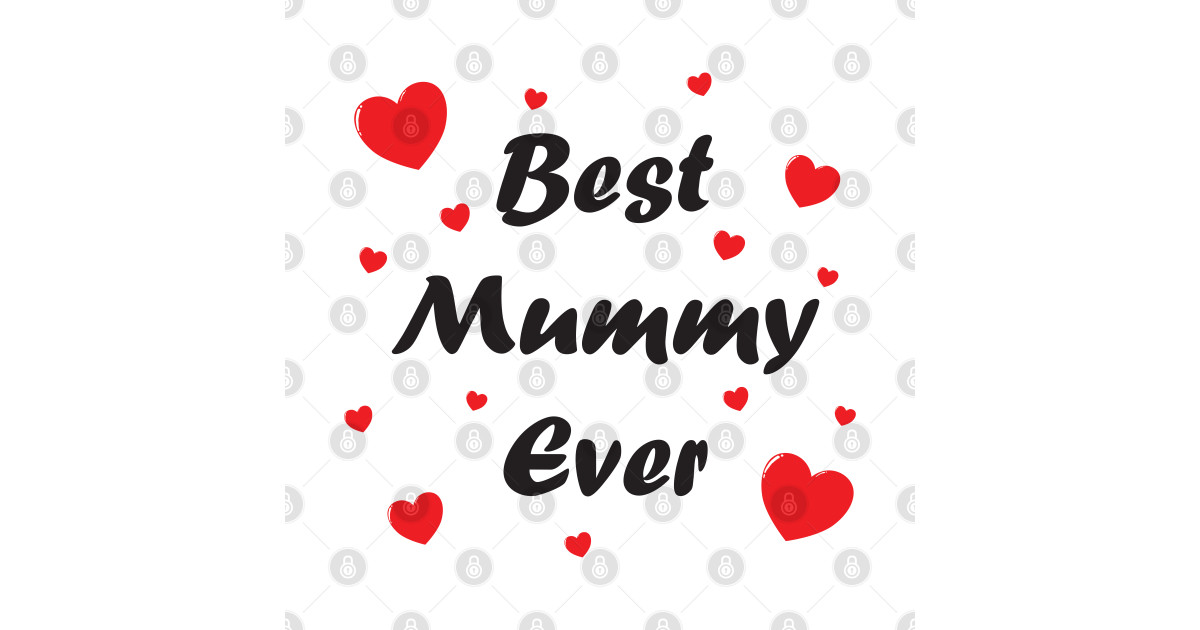 Best mummy ever heart doodle hand drawn design - Best Mummy Ever - T ...