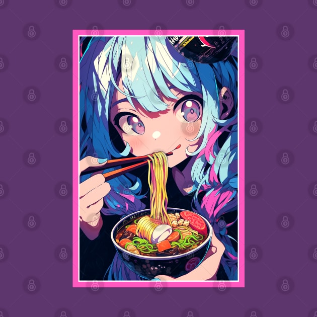 Cute Anime Girl | Ramen Noodles | Hentaii Chibi Kawaii Design - Cute ...