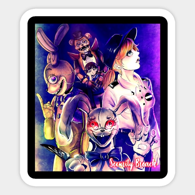fnaf security breach Horror - Fnaf Security Breach - Sticker | TeePublic